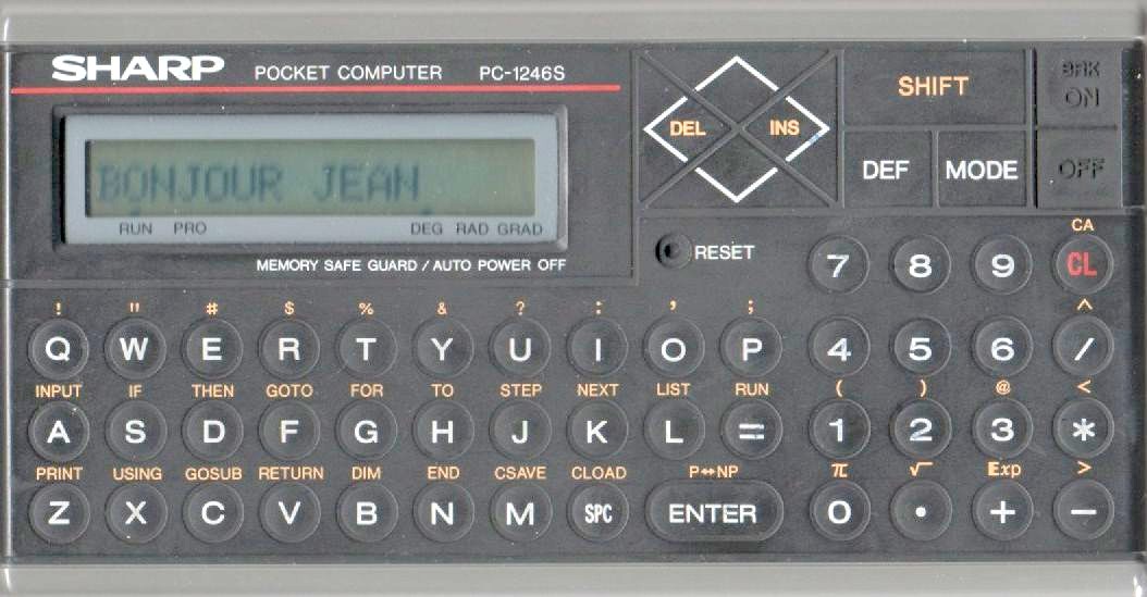 Sharp - PC-1246S - - Pir2 - Sharp PC1246S - Casio.ledudu.com - bibliothèque des ordinateurs et ...